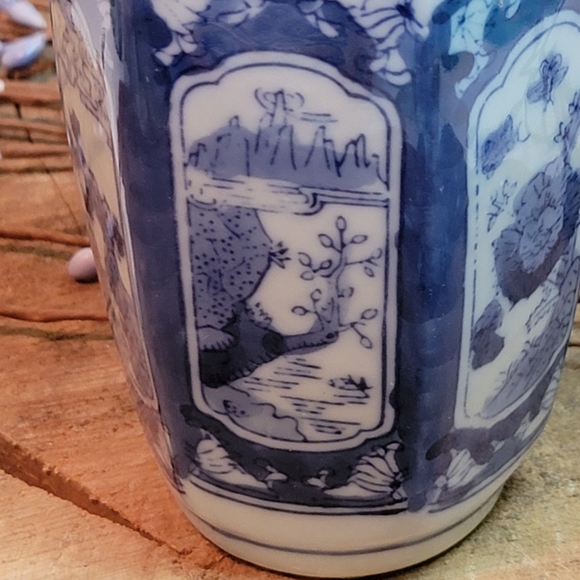 The Bombay Co | Accents | Vintage Bombay Co Blue White Oriental Style ...